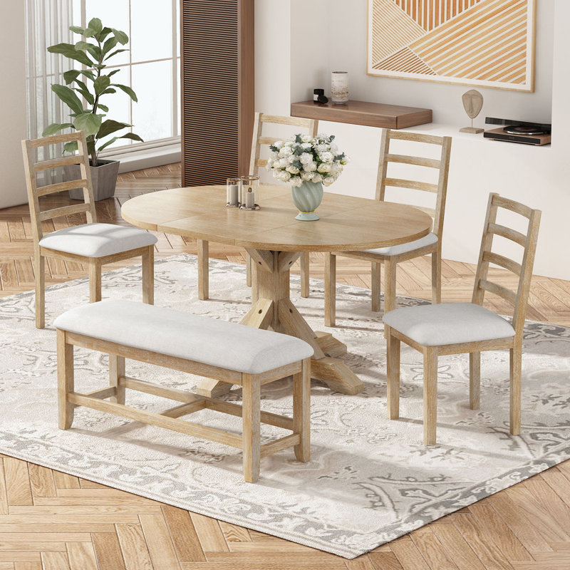 Red Barrel Studio 6 Piece Dining Table Set Wayfair